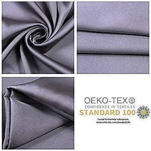 Jocoku 100% Mulberry Silk Pillowcases Set of 2 for Hair and Skin and Super Soft and Breathable Queen Size Nature Silk Pillowcases (Queen, Gray)