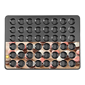 Wilton Perfect Results Non-Stick Mega Mini Muffin Pan, 48-Cup Cupcake Pan, Steel