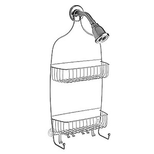 InterDesign Raphael Bathroom Shower Caddy, X-Large - Silver