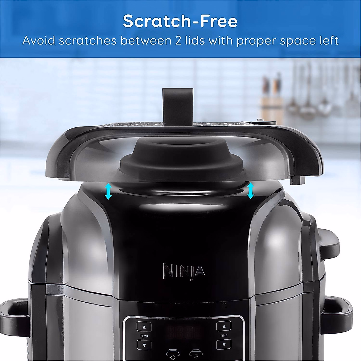 Lid Holder Lid Stand Accessories Compatible with Ninja Foodi Pressure Cooker and Air Fryer 6.5 Quart and 8 Quart (Patent Pending) (Lid holder)