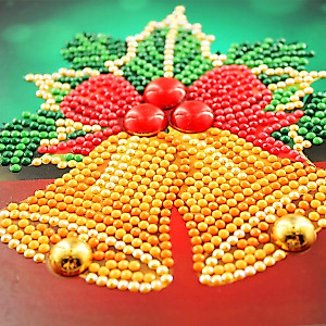 8-Pack Christmas Cards 5D DIY Diamond Painting for Adults Kids, Santa Claus Penguin Snowman The Christmas Tree, Art Round Diamond, Greeting, Thank You, Card Creativity for Holiday Family and Friends