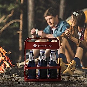 Casethrone Reusable 6-Pack Beer Bottles Foldable Plastic Drink Carrier for Grubhub Doordash Postmates Drivers, Beverage Delivery Holder