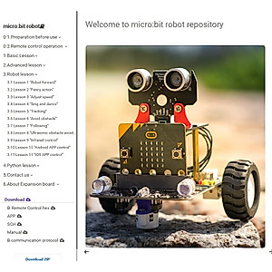 Yahboom Microbit V2 Coding Smart Robotics Toys DIY STEM Science Education RC Car Kit for Kids 10+ Compatible with BBC Micro bit Classroom Teaching Props Preferred