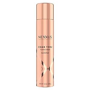Nexxus Flexible Hold Hairspray Comb Thru for a Lightweight, Brushable Hold, with StyleProtect Technology 10 oz
