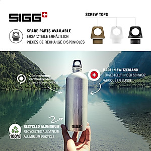 SIGG - Aluminum Water Bottle - Traveller Blue - Climate Neutral Certified - Suitable For Carbonated Beverages - Leakproof & Lightweight - BPA Free - 34 oz