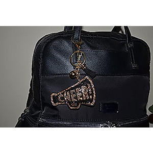 Cheer Keychain for Girls, Bling Cheerleader Backpack Keychain, Cheer Bag Charms