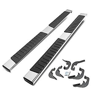 South Mud Bay Compatible with Crew Cab Pair 6" Nerf Bar Running Board Side Steps STEPBZTL8017