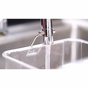 Hands-Free Faucet Hand Wash Adapter | Universal Push Faucet Adapter with 3 Thread Adapters for All Kitchen, Bathroom, and Commercial Kitchen Sinks