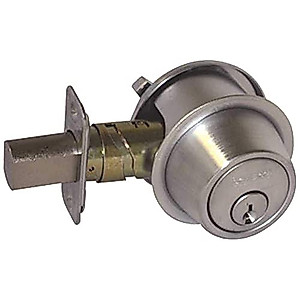Schlage Commercial B560P626 Grade 2 Single Cylinder Deadbolt with C Keyway with 12287 Latch and 10094 Strike Satin Chrome Finish, Model Number: B560P 626 KA4C 12-287 10-094