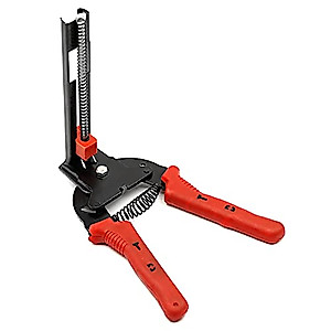 Hog Ring Pliers, Wire Cage Pliers With 600PCS M Clips Pet Cage Clamp Birdcage Cat Dog Chicken Rabbit Animal Cage Building Tools (red)