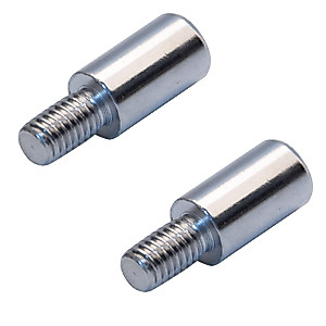 2Pcs Chrome Arcade DIY Shaft Extender Joystick Extension Rod Extender Shafts for Sanwa Joystick & Zippyy Joystick & Jamma Extension & Control Extender