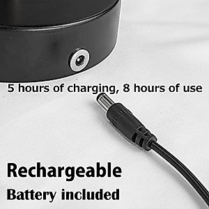 SKIVTGLAMP Nature Wood Wall Sconce Rechargeable Battery Operated LED PIP Motion IR Sensor Wall Lamp, No Drilling Cordless Farmhouse Wall Mounted for Rustic House Number Customizable Circular