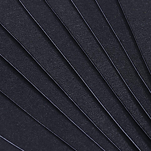 Perzodo 6 Pieces Black Adhesive Back Sheets - 8.3 by 11.8" (A4 Size) Adhesive Back Felt Sheets for Art Crafts Making, Jewelry Box and House Adorning
