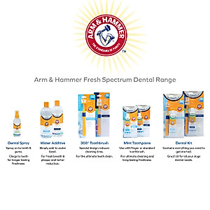 ARM & HAMMER Fresh Spectrum 360° Degree Toothbrush for Puppies and Small Dogs, Best Dental Care for your Dog, Brush Deep Cleans all Tooth Surface & Removes Plaque, Quick & Easy to Use Puppy Oral Care