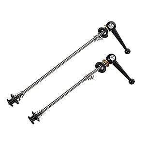 GAFOKI Bike Wheel Hub Skewers 1 Pair Mountain Practical Skewers Bicycles Portable Release Hub Alloy Titanium for Wheel Qr Quick BMX Bike Road MTB Bike Quick Release Skewer