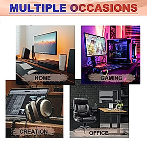 ICOMOCH High Back Office Chair with Flip-up Arms - Executive Computer Desk Chair with Adjustable Height Thick Padded Seat and Back Support Swivel Bonded Leather Task Chair for Home Office Work, Brown