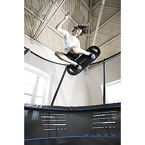 Plum Trampoline Board - Trampoline Skills and Training Board - Fun Bounce Board - Great Trampoline Accessories for Ages 6 +, Black, 0.87x0.33x0.12