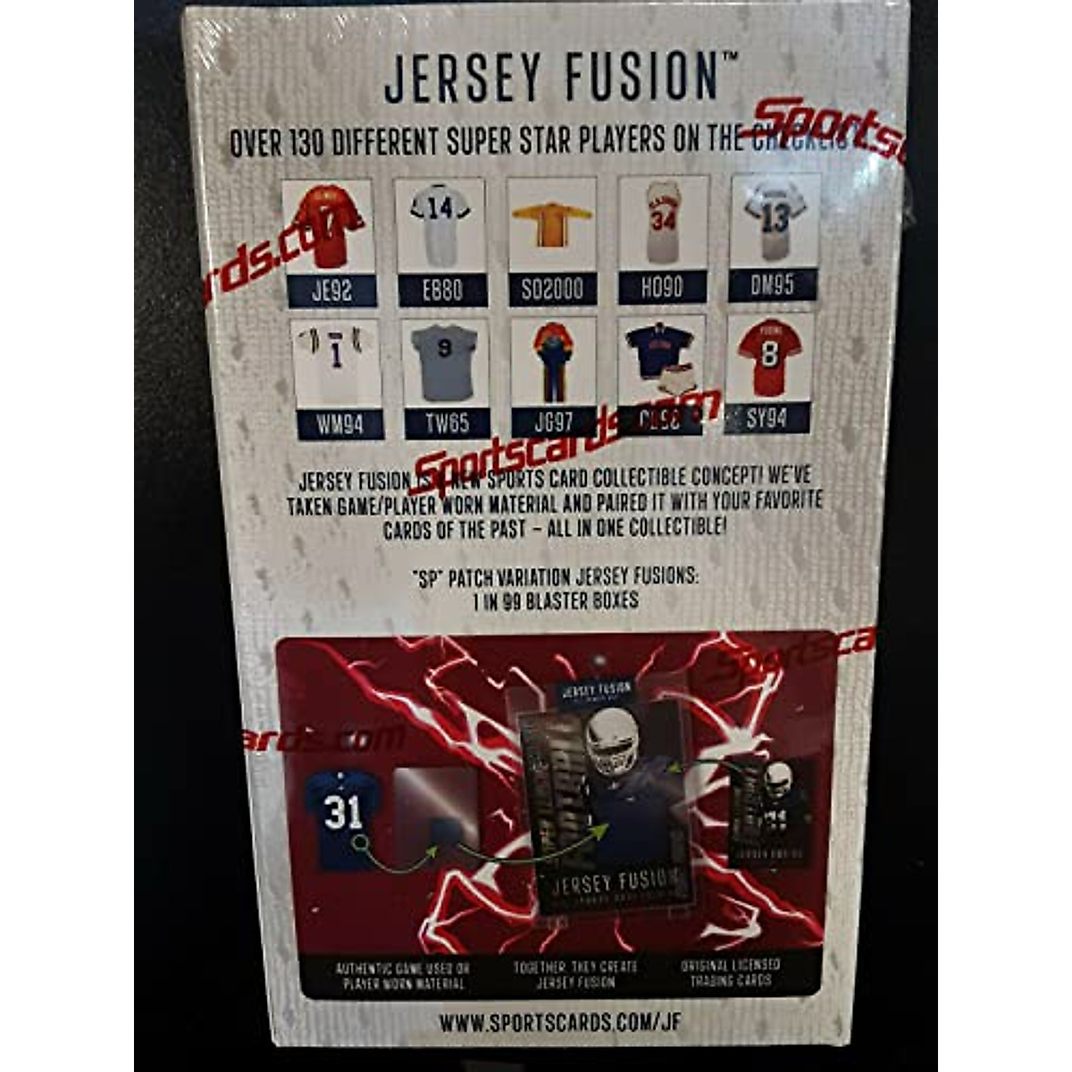 2021 Sportscards Jersey Fusion All Sports Edition Blaster Box - 1 Original Trading Card with an Authentic Player Worn Swatch or Patch