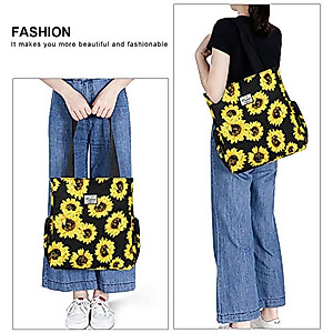 KAMO Floral Tote Bag - Waterproof Lightweight Handbags Travel Shoulder Bag for Hiking Yoga Gym Swimming Travel Beach