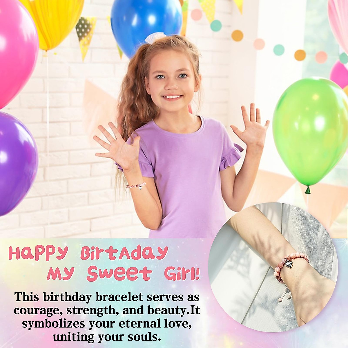 Birthday Gifts for Girls,8 Year Old Girl Birthday Gift Ideas,Kids Toys with 12 OZ Wine Tumbler,Diary,Headband,Eye Mask,Christmas Gifts for Little Girls