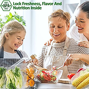 Vacuum Sealer Bags Roll 2 Pcs 11" x 150' Rolls (Total 300 feet) Vac Seal Bags for Food Saver Storage, Meal Saver Freezer Vacuum Sealer Bags, Sous Vide Bags Vacuum Sealer, Non-BPA Vacuum Sealer Bags