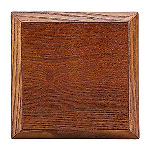 Mavis Laven Food Serving Tray Square Wooden Sushi Dish Food Serving Tray for Restaurant Home Tableware(16.5 * 16.5 * 2cm)