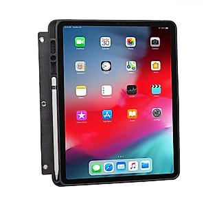 iCarryAlls Zipper Binder Portfolio with iPad Holder Notepad Holder, Organizer Padfolio, Compatible for iPad Pro 12.9" 2022 & 2021 & 2020 & 2018, 11.3 x 14 x 1.6 in. (PJB032-IP129-2018-BK)