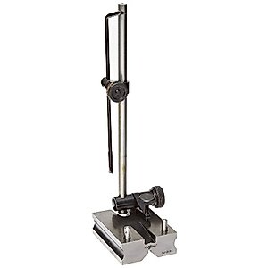 Fowler 52-155-010-0 Surface Gage with 9” Spindle and Double-Ended Scriber, 1.1" Base Height x 2.5" Base Width x 3.8 Base Length