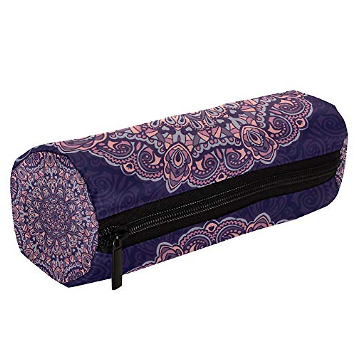 Abstract Flower Mandala Pencil Bag Pen Case Stationary Case Pencil Pouch Desk Organizer Makeup Cosmetic Bag for School Office