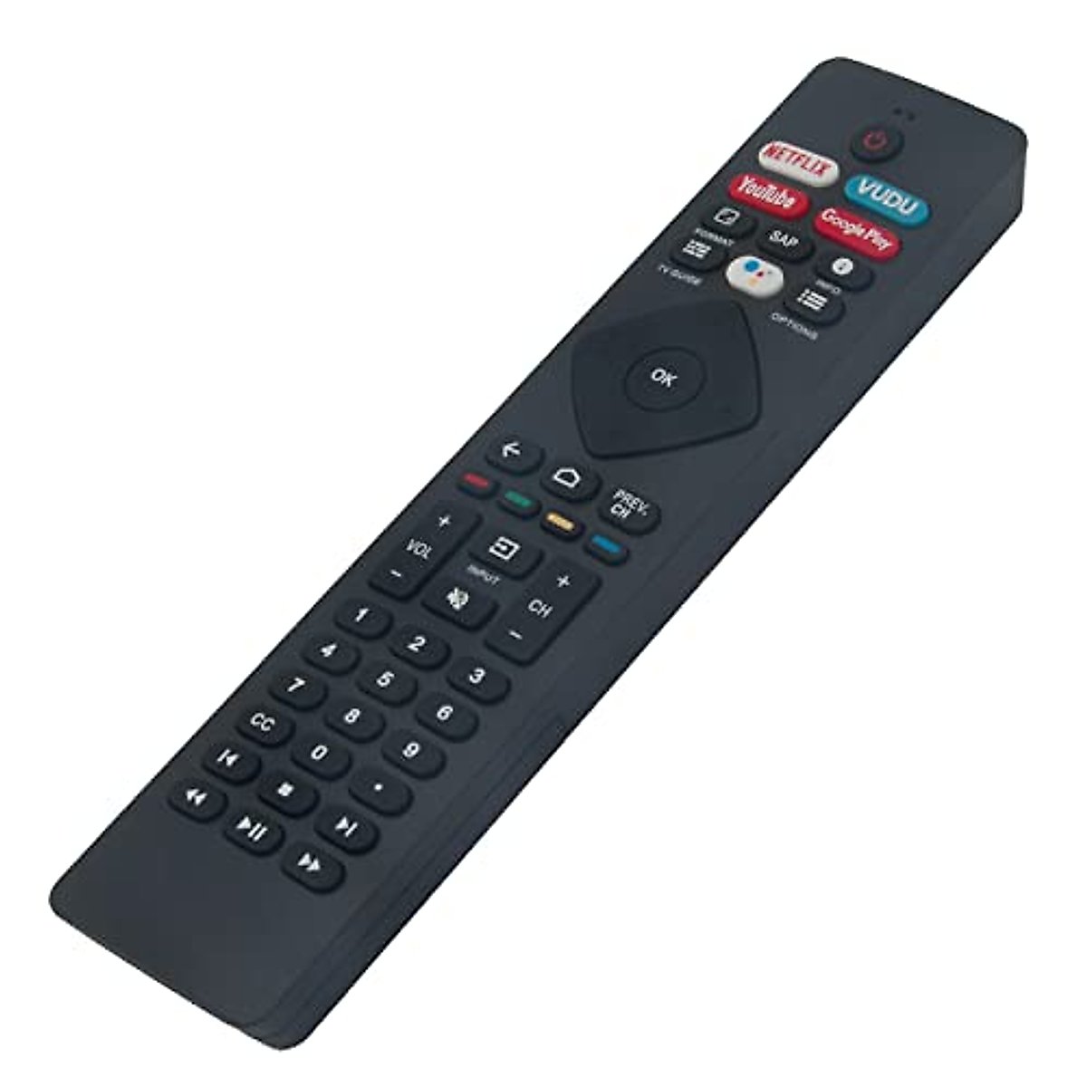 New NH800UP sub RF402A-V14 BT800 Replacement Voice Remote for Philips 4K UHD HDR LED Android Smart TV 75PFL5704/F7 50PFL5704/F7 55PFL5604/F7 65PFL5504/F7 55PFL5704/F7