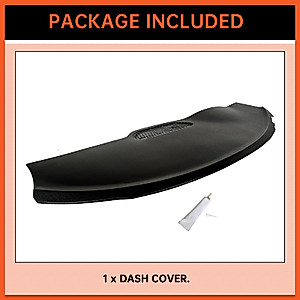 ECOTRIC Dash Cover Cap Compatible with 1997-2002 Camaro/Pontiac Firebird Dashboard Cover Bezel Overlay Black