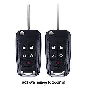 1 Replaceable keyless Entry Remote Key Control flip fit 2011-2016 Chevy Cruze 2010-2017 Chevy Equinox Camaro Malibu Replacement for FCCID: OHT01060512