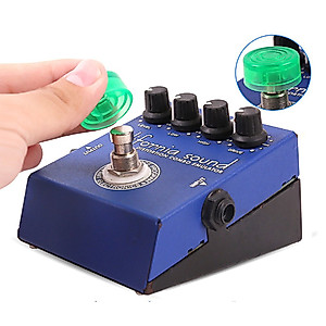 MoonEmbassy Guitar Effects Pedal Footswitch Topper,Effect Foot Nail Cap,Protection Cap for Guitar Pedal Effectfor,Colorful,10PCS/Set