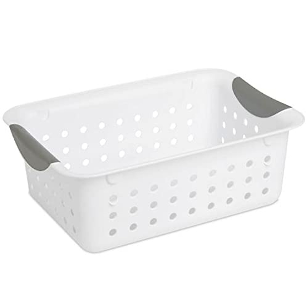 12) Sterilite 16228012 Small Ultra Plastic Storage Bin Organizer Baskets -White (non-0903)