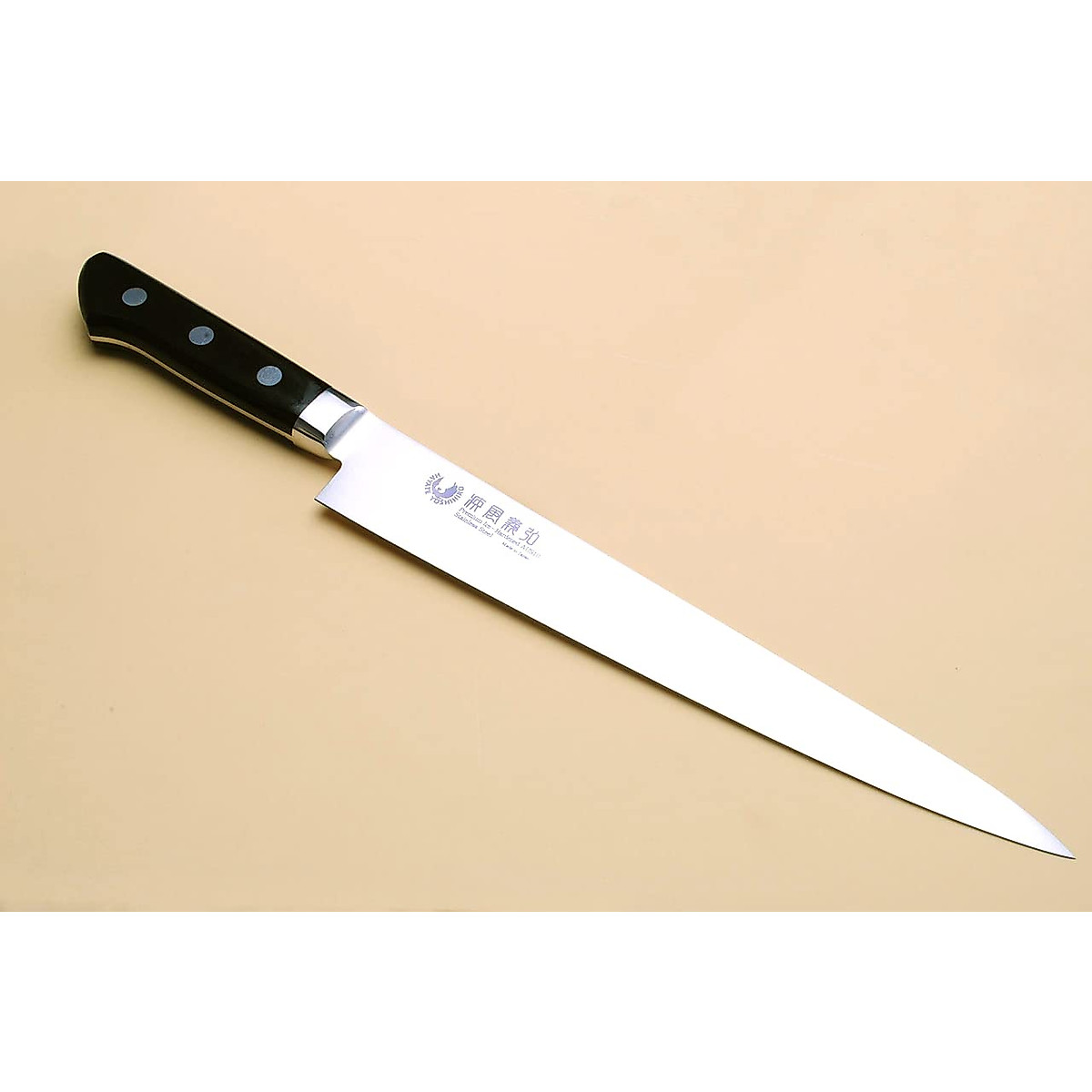 Yoshihiro INOX AUS10 Stain-Resistant Steel Ice Hardened Sujihiki Slicer Chef Knife (10.5'' (270mm))