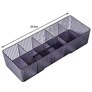 Saterkali Sock Underwear Drawer Organizer Dividers, Socks Storage Box Multifunctional Compartment Underwear Panties Wardrobe Divider Box Home Organizer Green