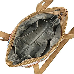 Donna Sharp Leah Tote Bag in Papaya Patch - Great for Travel and Vacation