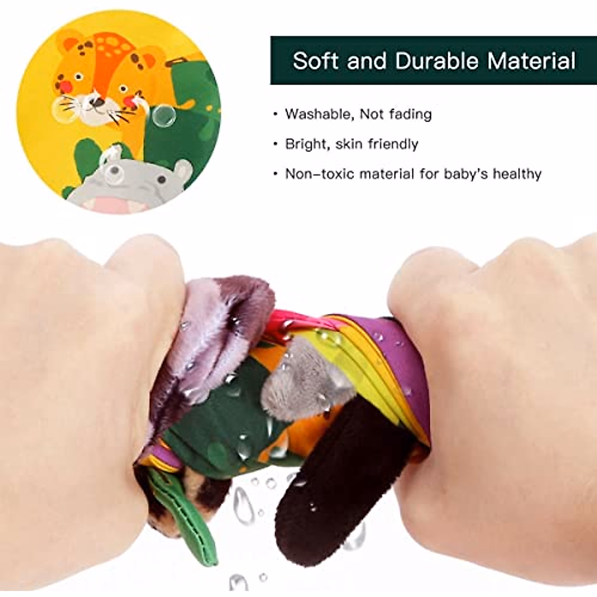 beiens Baby Books Toys, Baby Books 0-6 Months, Touch and Feel Cloth Crinkle Soft Books, Toys for 0-3-6-12-18 Months Infant Newborn Baby Boy Girl Shower Gifts Set, Sensory Learning Stroller Toys (3PCS)