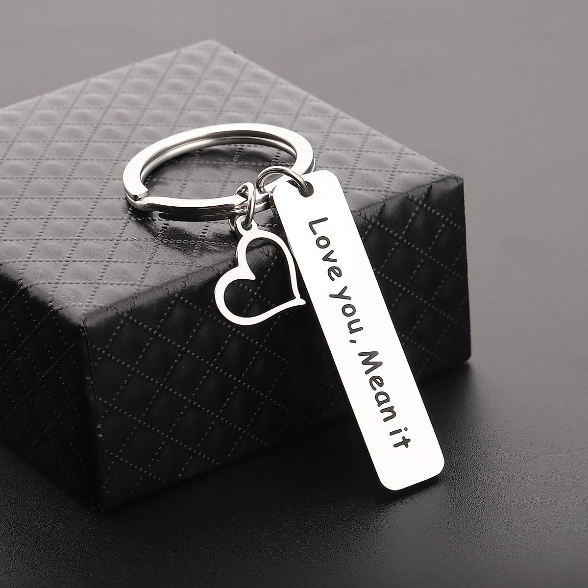 MAOFAED Couple Jewelry Gift for Boyfriend Love You Mean It Valentines Day Gift for Her