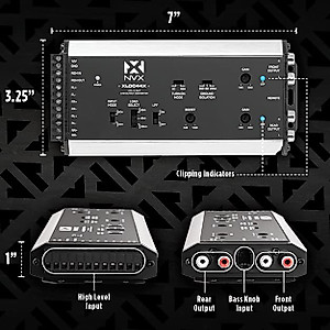 NVX XLOC44X 4 inputs / 4 outputs High Voltage Active Line Output Converter with Impedance Matching and Remote Level Control