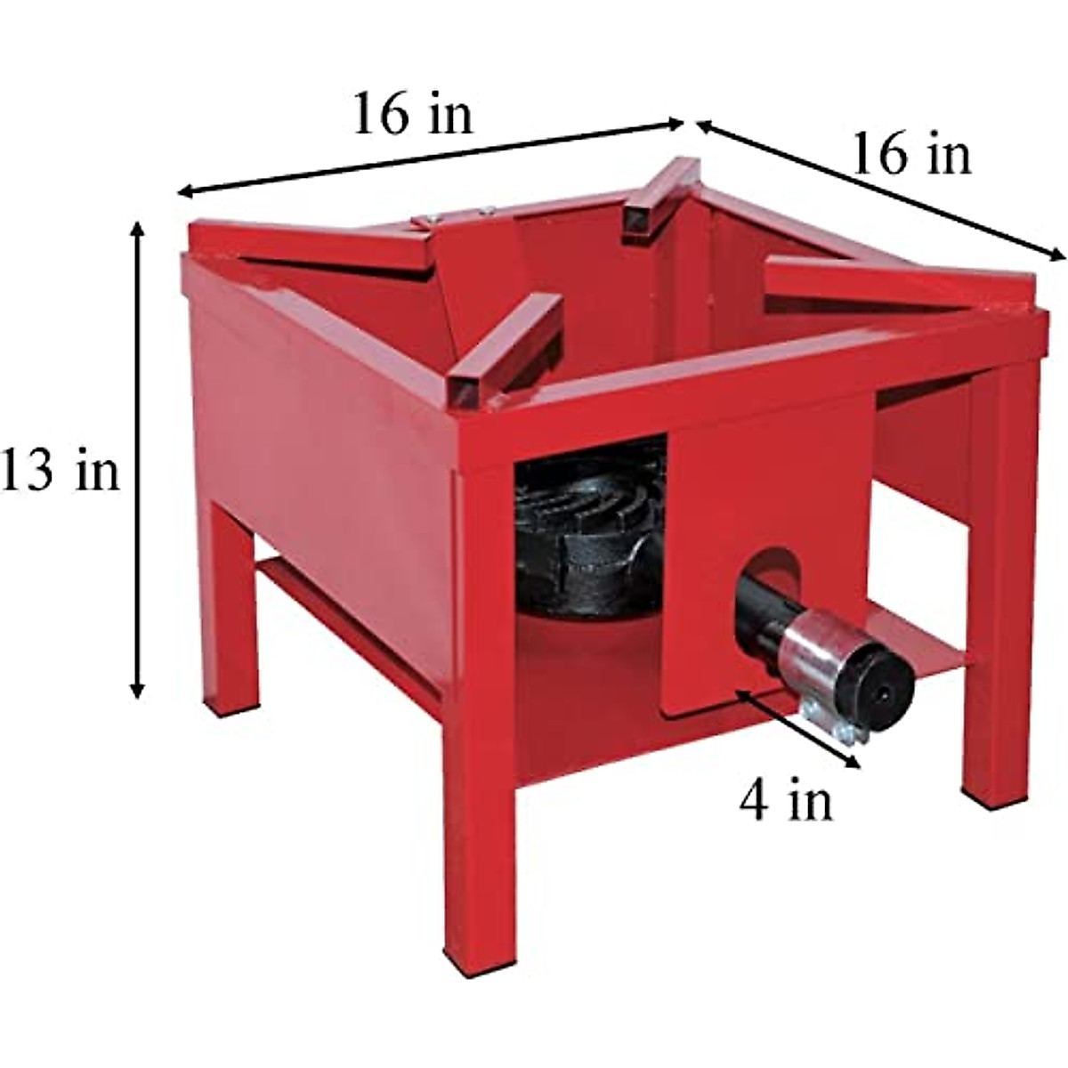 Martin Portable Outdoor Propane Burner Cooker Stand Regulator 4' Hose 65,000 BTU/Hour