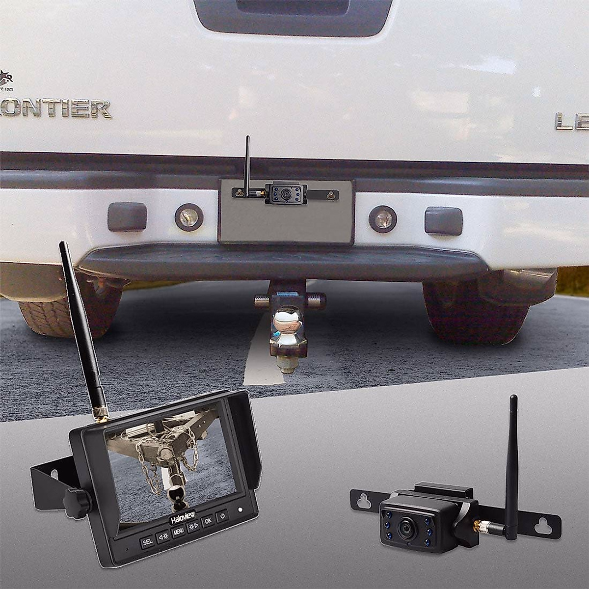 Haloview CA109 Wireless 720P High Definition License Plate Rear View Camera Hitch Camera for MC7108/MC5111