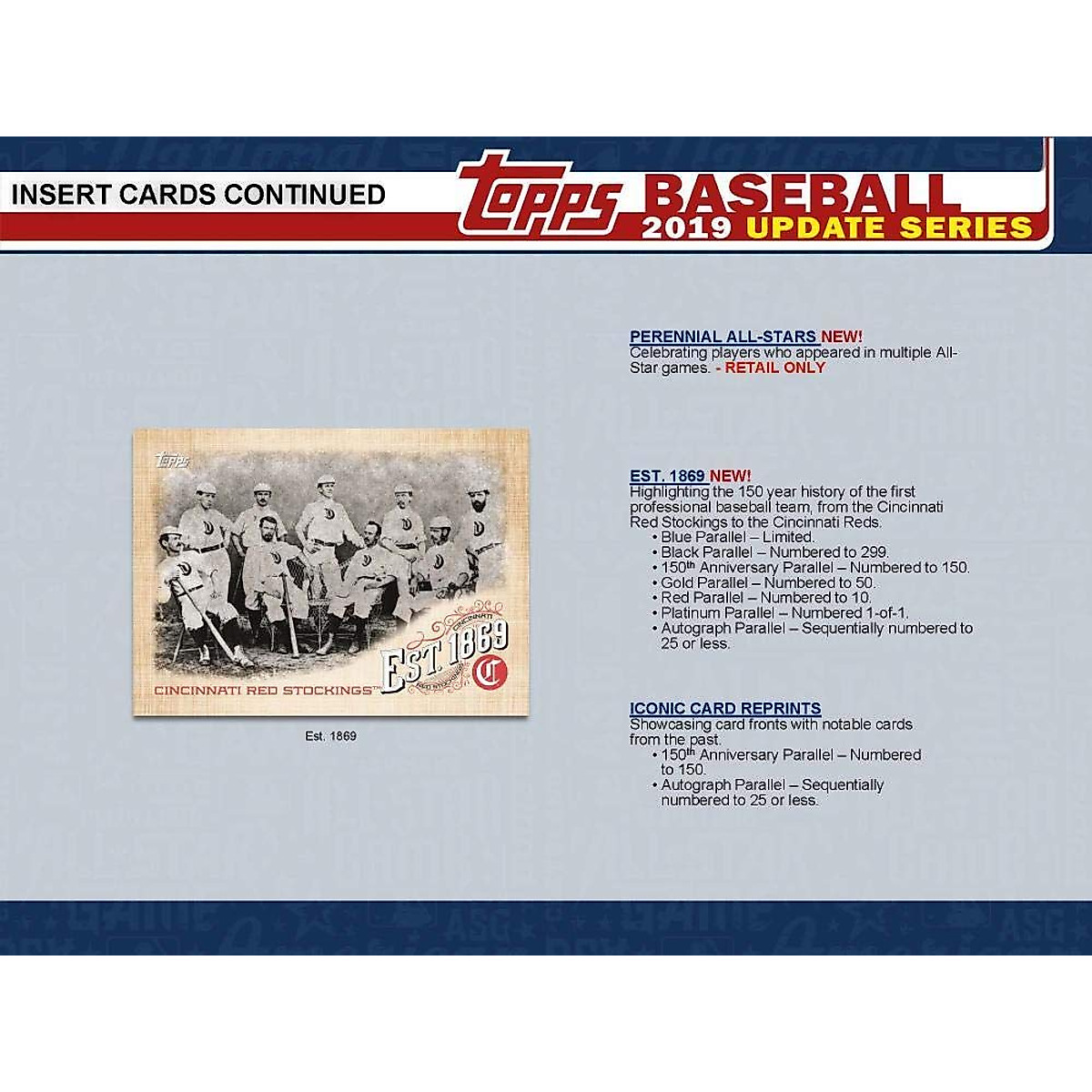 Update Baseball Retail Box (24 Packs/16 Cards: 1 Perennial All Stars Insert) L8