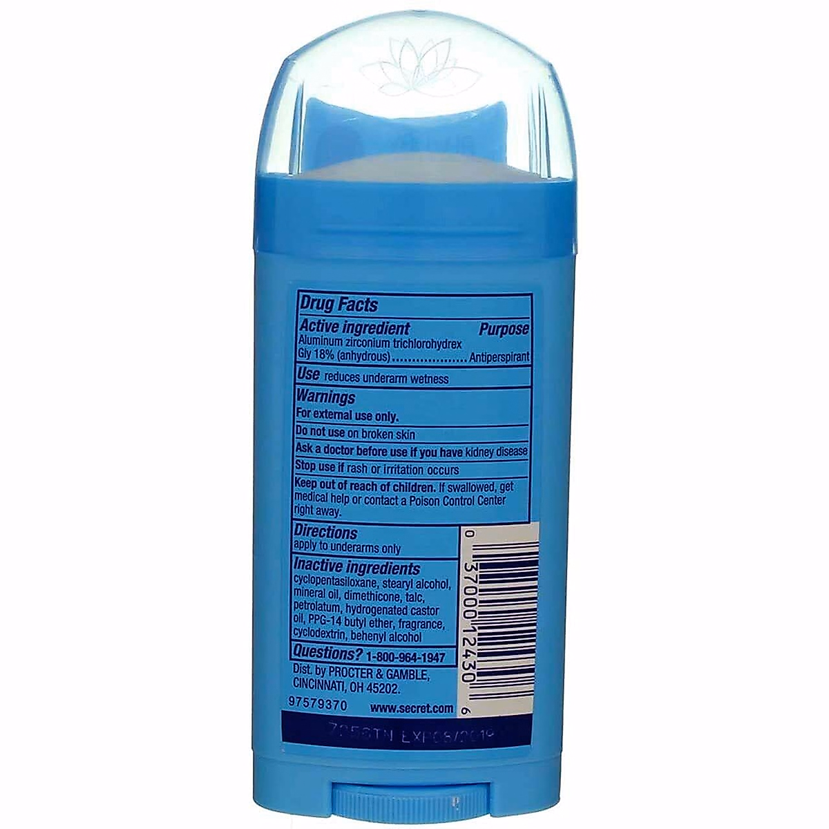 Secret Deodorant Spring Breeze Solid 2.6 Ounce (Pack of 3)