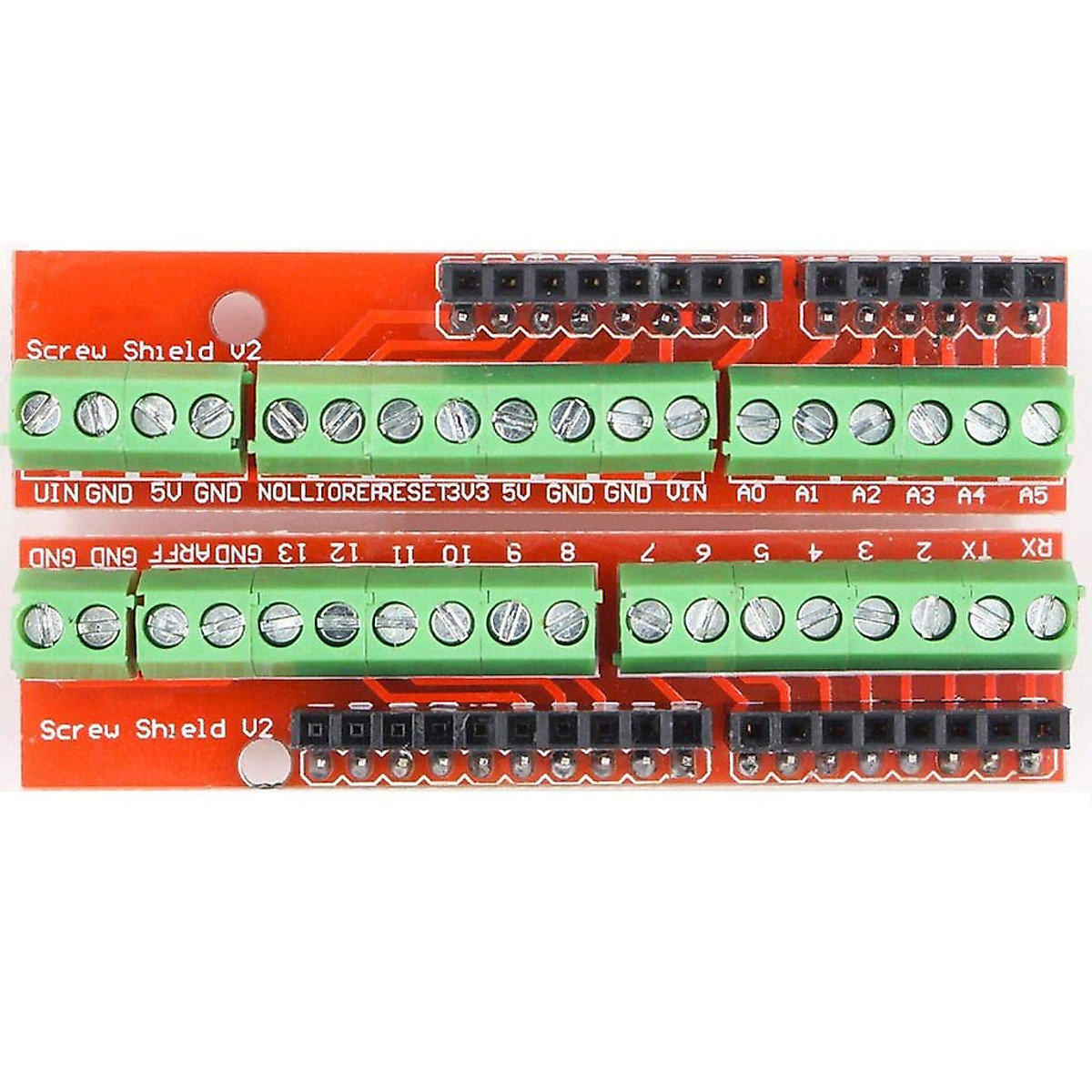 DAOKI 2Pcs Screw Shield V2 Expansion Board Terminal Compatible with Arduino UNO R3 with Dupont Cable Female to Male