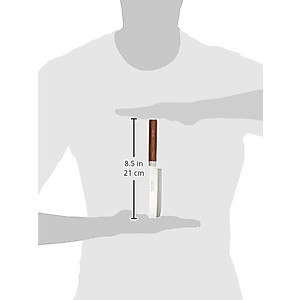 Suncraft AHL88 Fruit Knife, 422 (Thin Blade Type), Stainless Steel Knife, Wooden Handle, Made in Japan