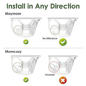 Maymom Duckbill Valve Compatible with Momcozy S9/S12, Spectra Caracup, FEISIKE Cup 2011 Version, TSRETE; 4pc (Green)