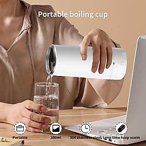 Portable Electric Kettle Travel Kettle Small Stainless Steel Electric Kettle 304 Stainless Steel Personal Hot Water Boiler