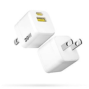 USB C Charger Block,for Apple Watch Series 8 20W Mini Fast Charging Cube,Dual Port Power Adapter,Compatible with Apple Watch Series 9/8/7/6/Se ipad Pro/Air for iPhone 14 13 12 11 Pro/Pro Max/XR/XS/XS