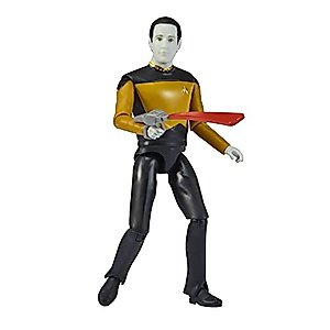 Star Trek Playmates Toys Universe: 5" Lt. Commander Data “Next Generation” Action Figure with Accessories, Multi